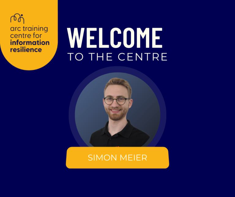 Welcome to visiting PhD researcher, Simon Meier | The ARC Centre for ...